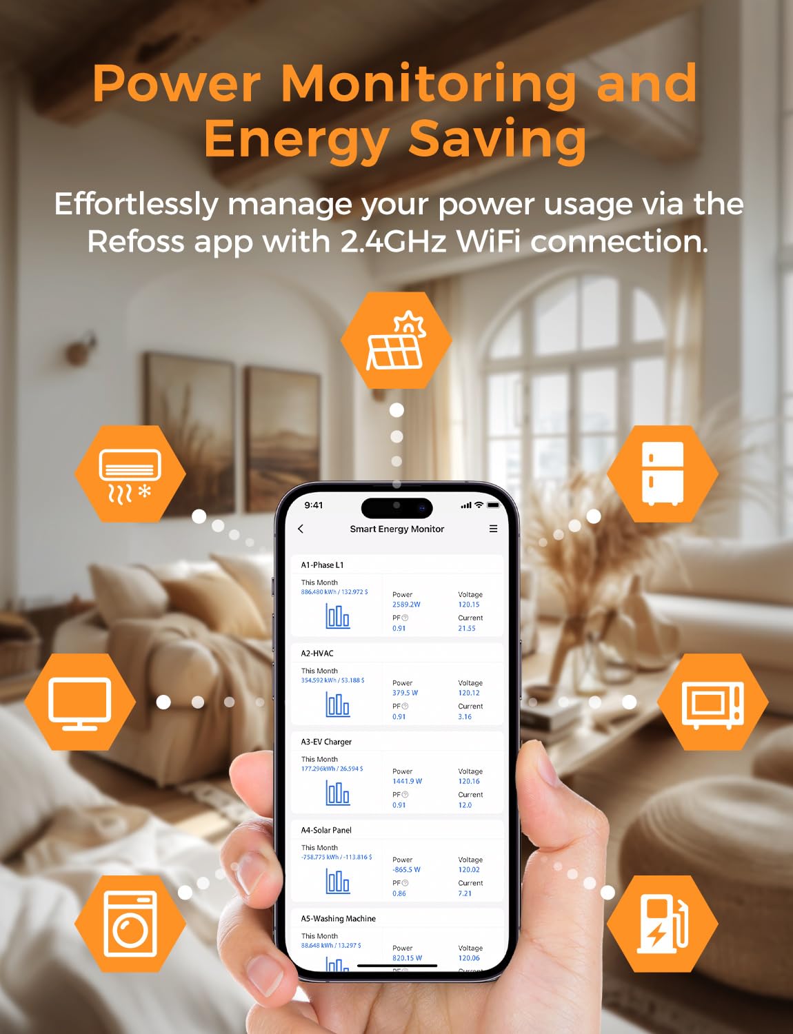 Refoss Smart Energy Monitor, EM16 (US Version) – Refoss Official Store